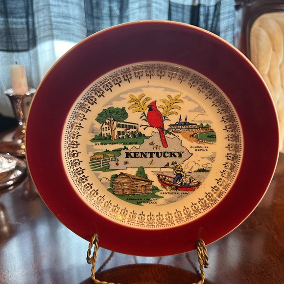Homer Laughlin | Accents | Vintage Kentucky Souvenir Plate Homer ...